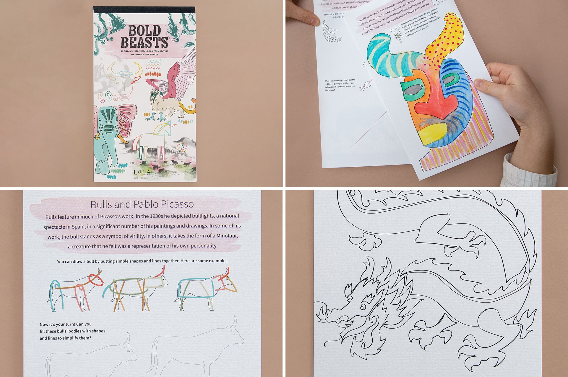 Bold Beast Sketchbook - Lots of Lovely Art