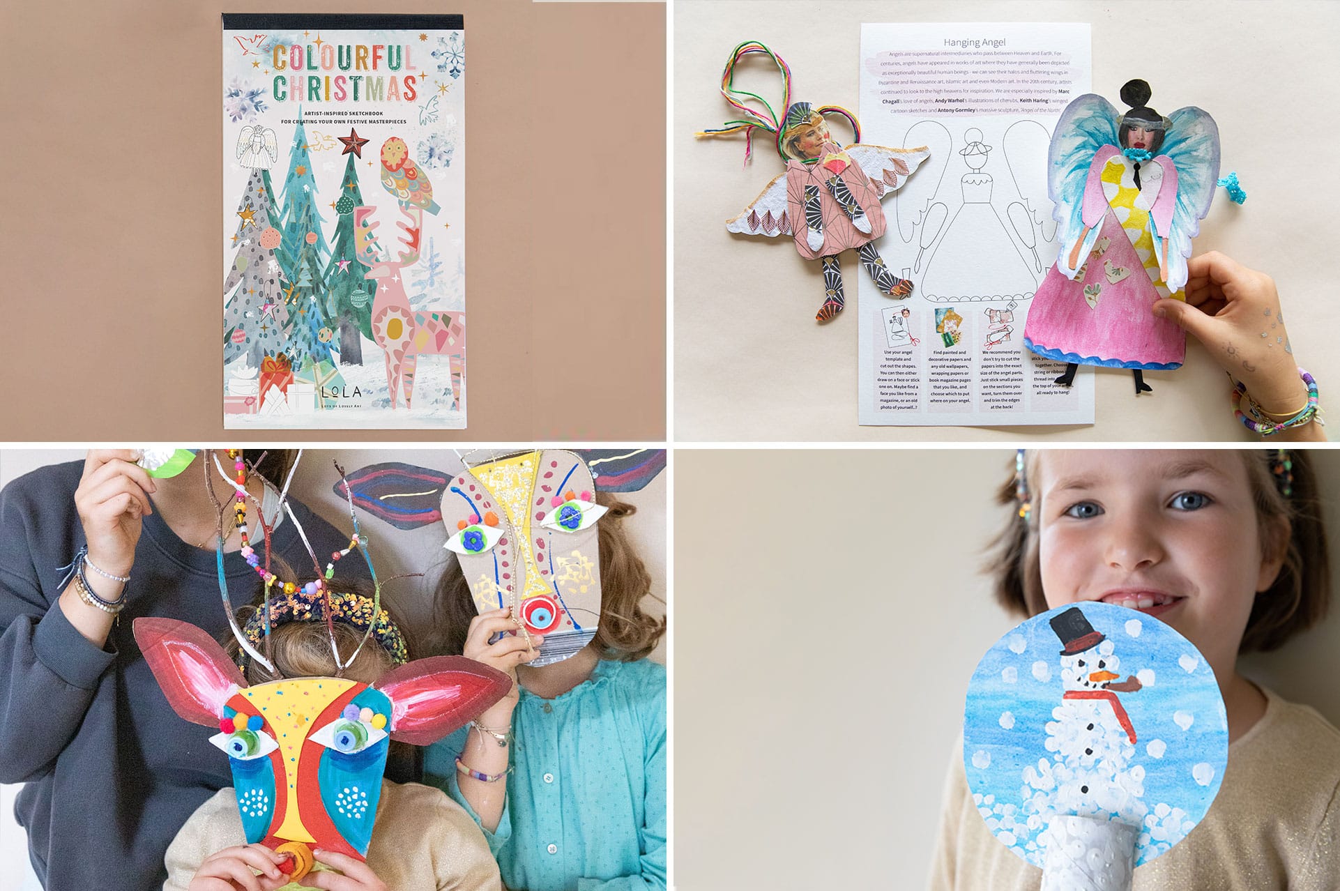 Colourful Christmas Sketchbook - Lots of Lovely Art