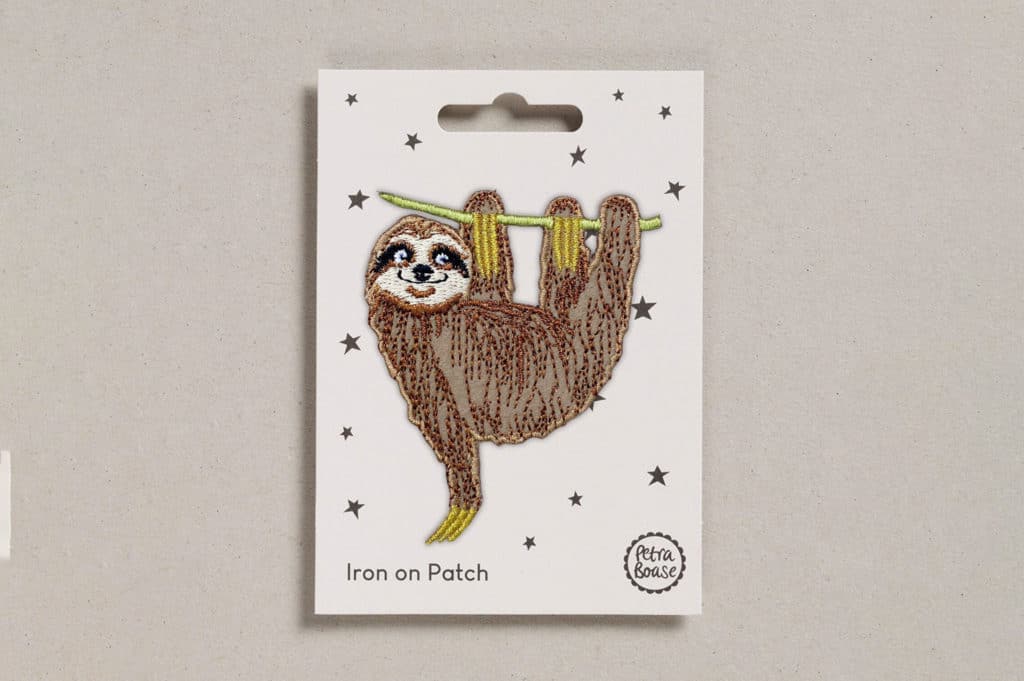 Sloth Iron on Patch - Lots of Lovely Art