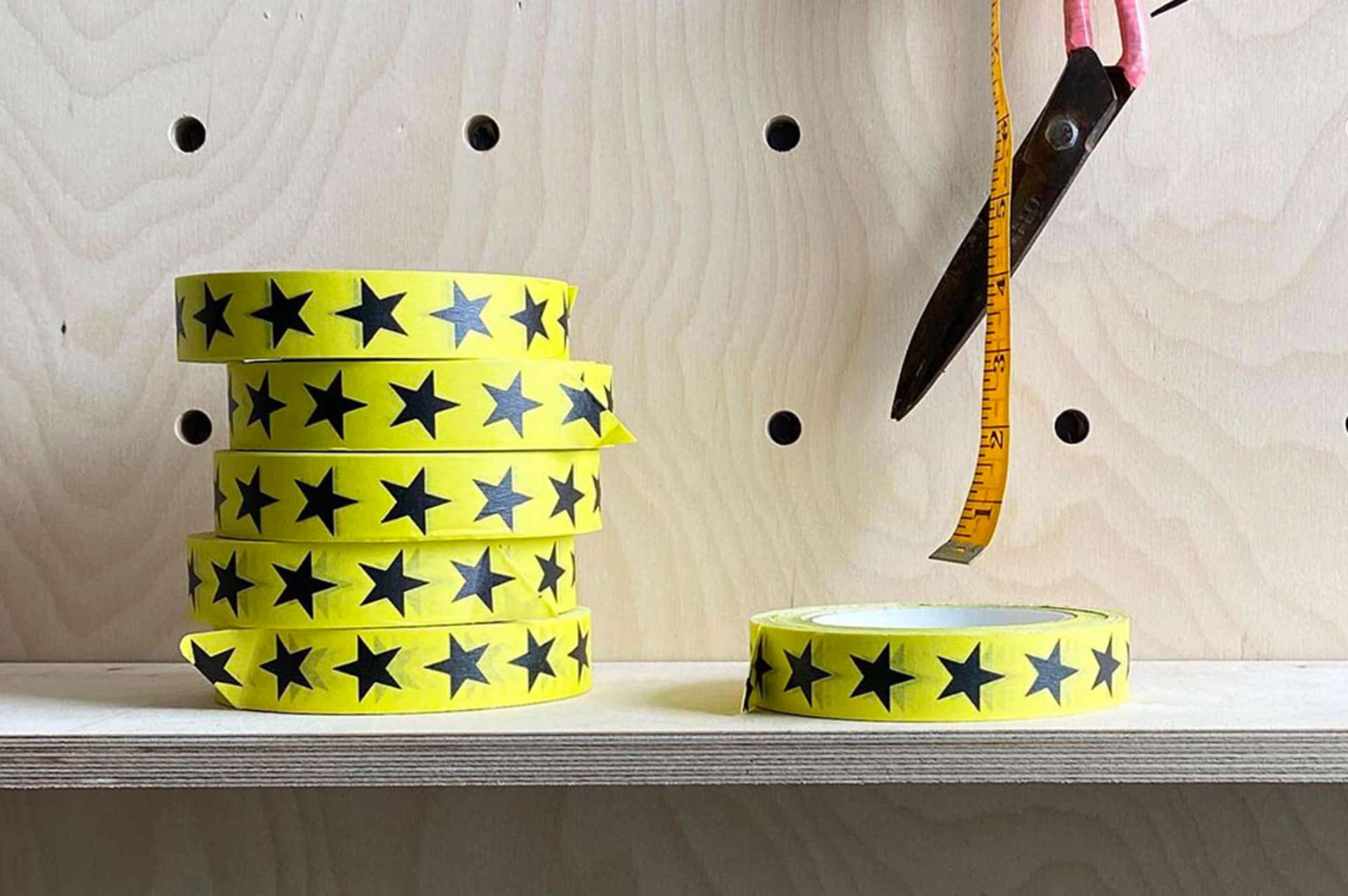 Yellow Star Tape - Lots of Lovely Art